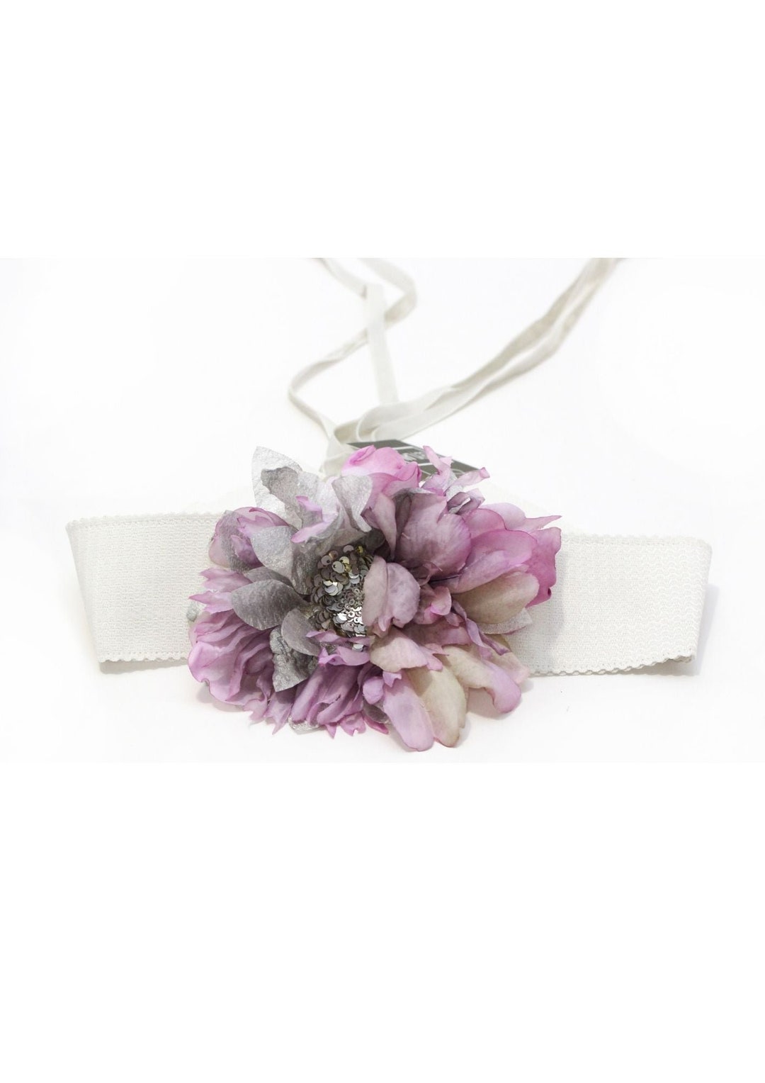 Pink Velvet Flower Girl Belt: Sequined Floral Wedding Sash - Etsy