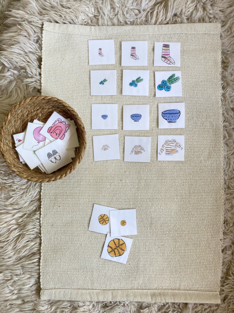 Montessori Language Cards - Small, Medium, Large Sequence Sort ...