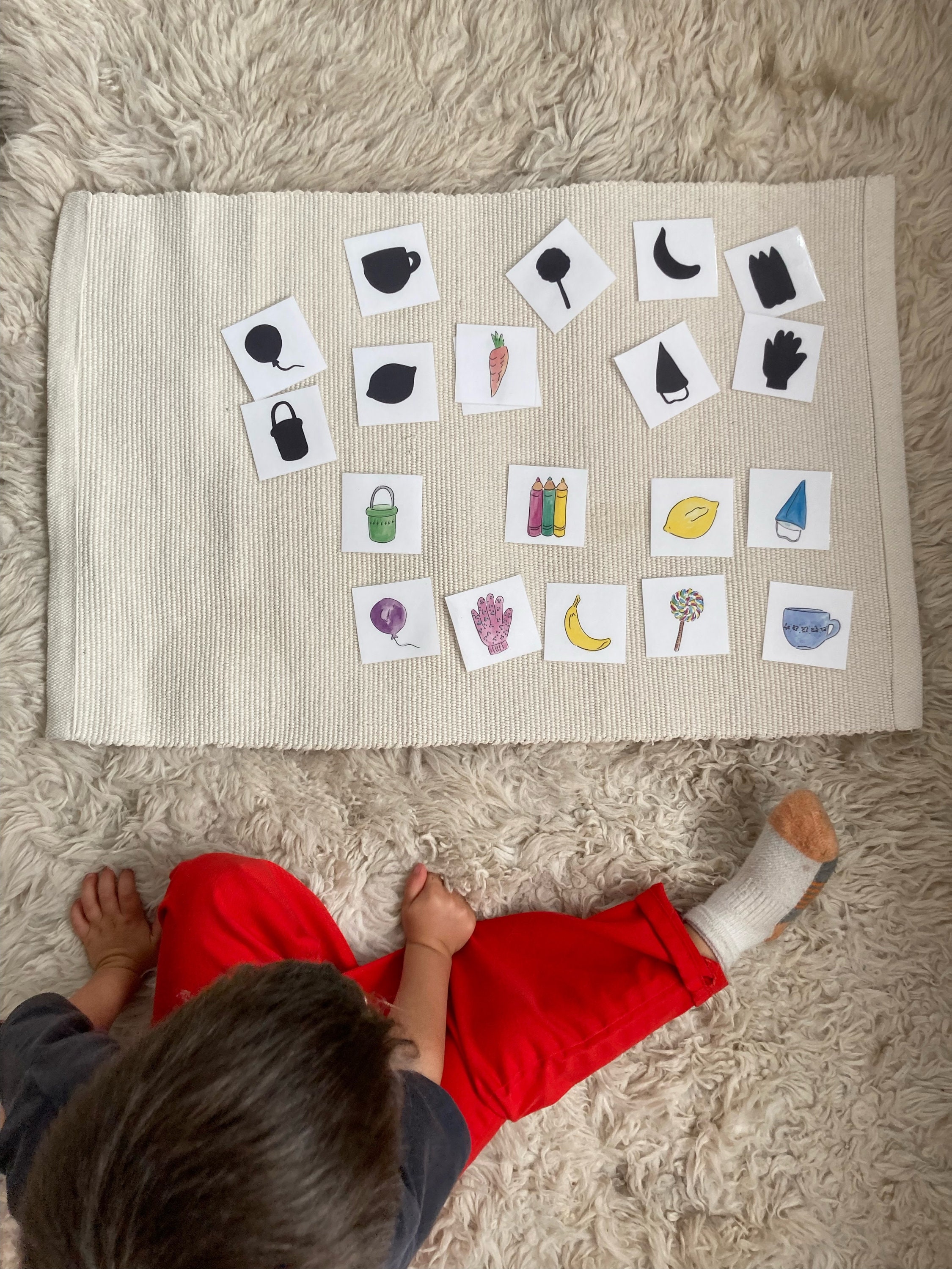 Montessori Silhouette Matching Cards - Preschool | Toddler - Etsy