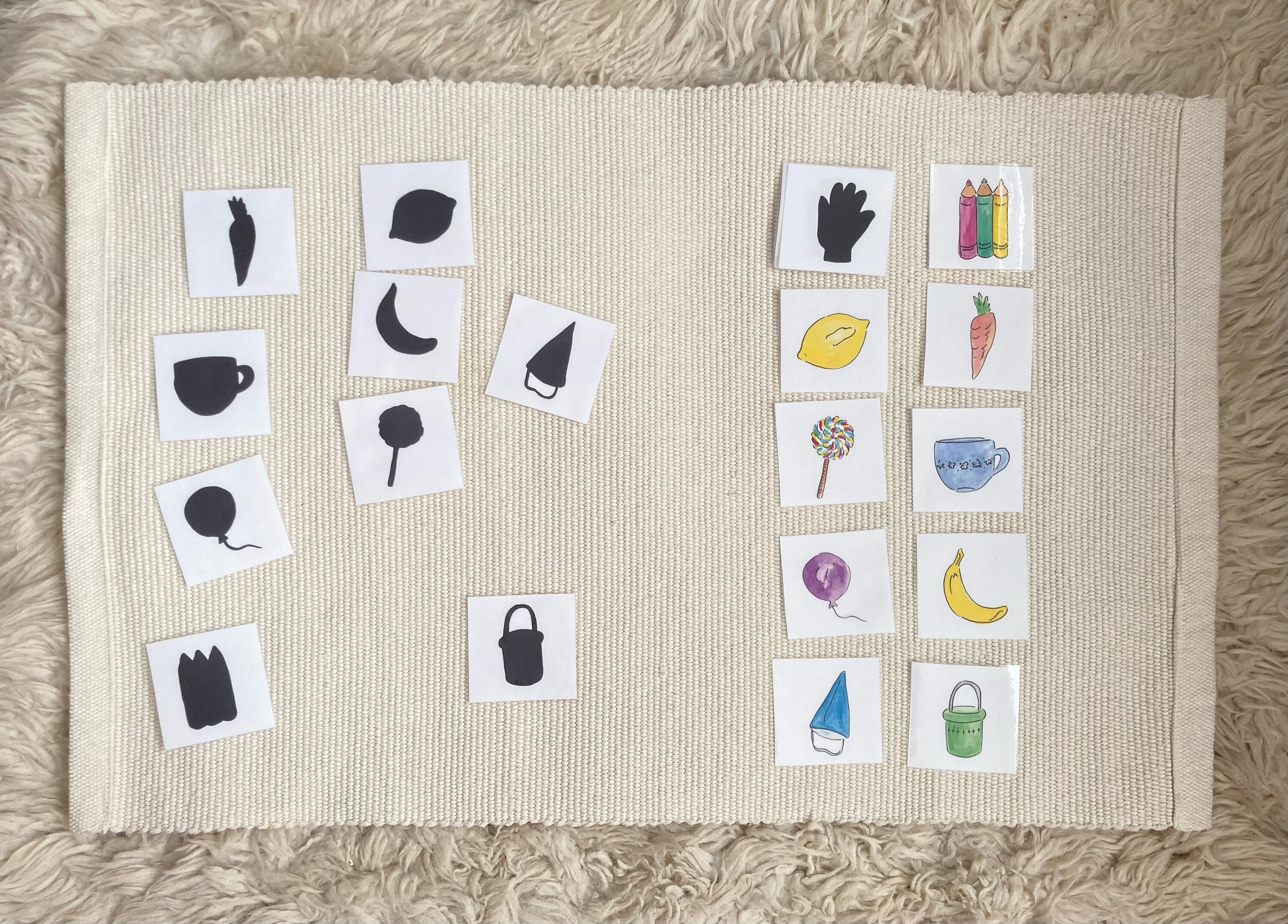 Montessori Silhouette Matching Cards Preschool Toddler - Etsy