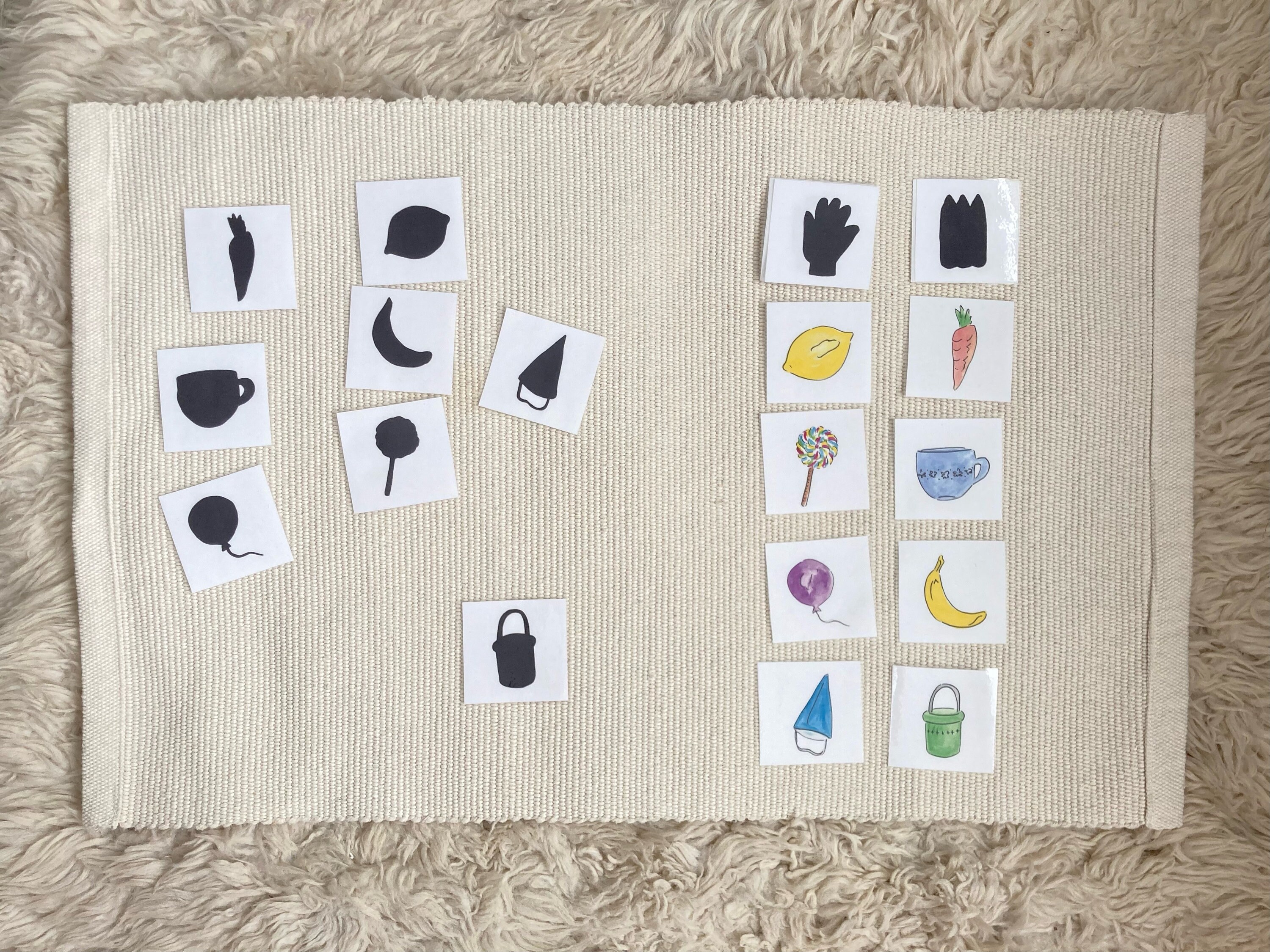 Montessori Silhouette Matching Cards - Preschool | Toddler - Etsy