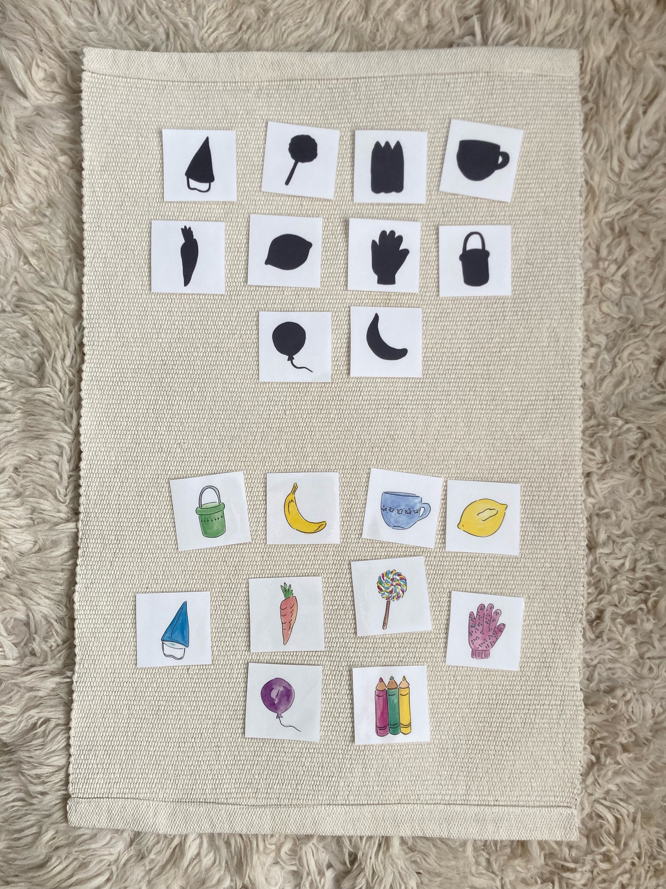 Montessori Silhouette Matching Cards Preschool Toddler - Etsy