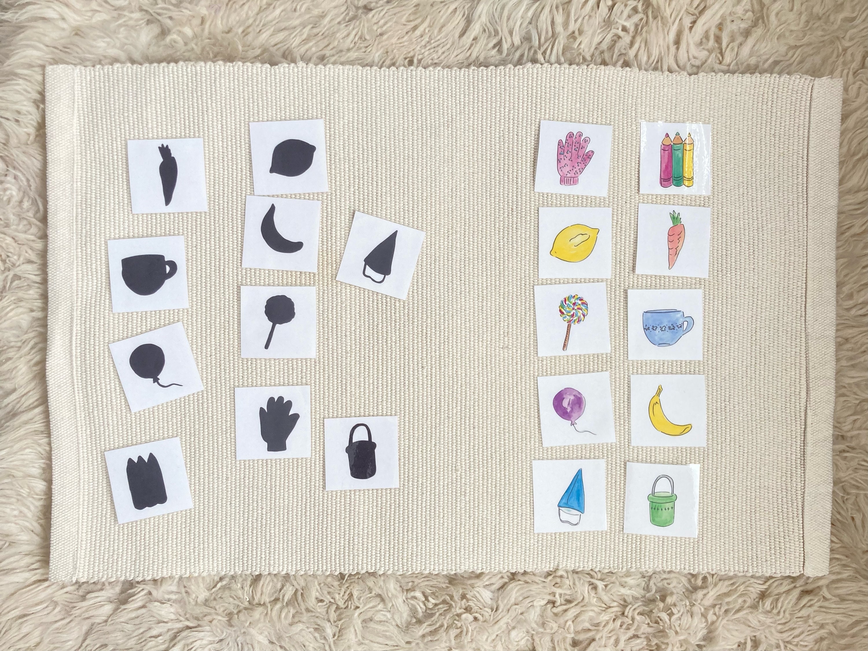 Montessori Silhouette Matching Cards - Preschool | Toddler - Etsy