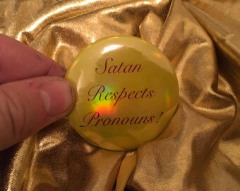 Trans Satan Badge - Etsy