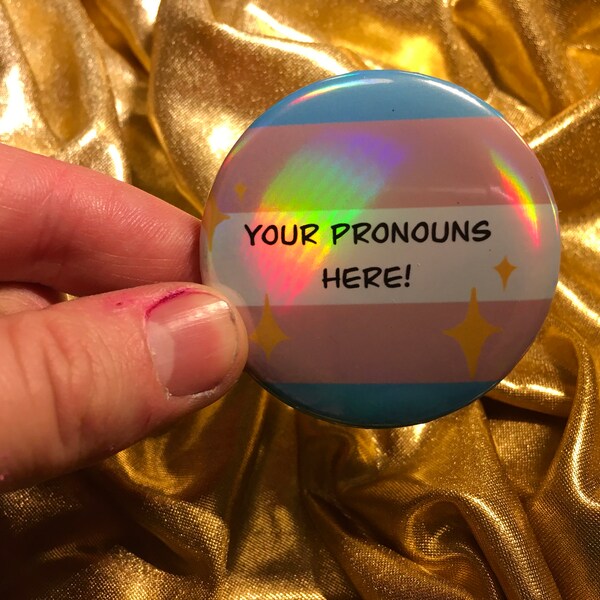 Pronoun Pins Custom - Etsy