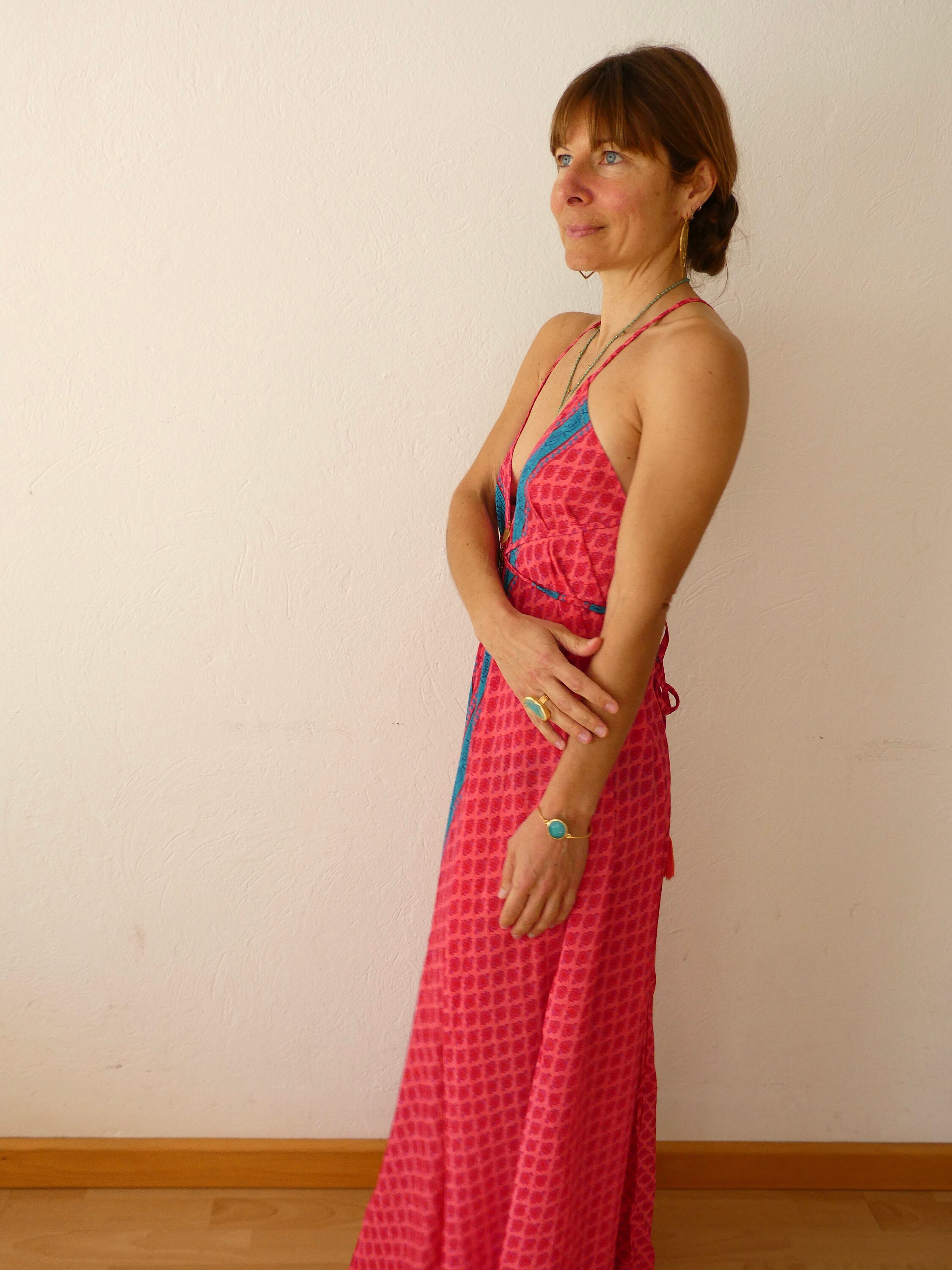 BACKLESS DRESS, Boho Summer Dress, Long SILK Dress, Ibiza Beach Summer ...
