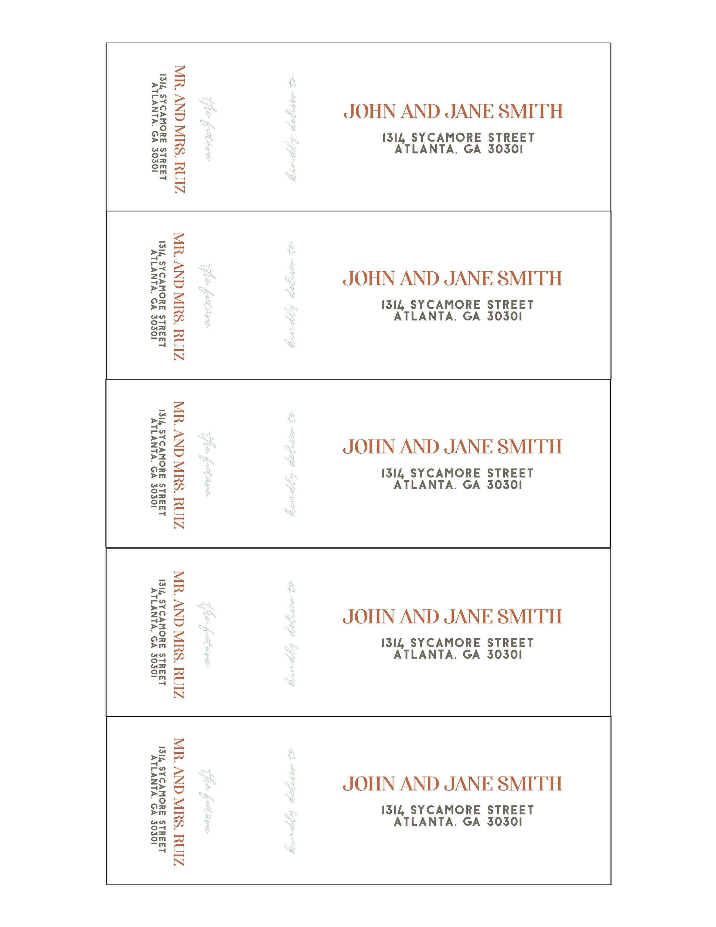 VINTAGE Wrap Label Template DIY Wedding Stationery Editable Printable ...