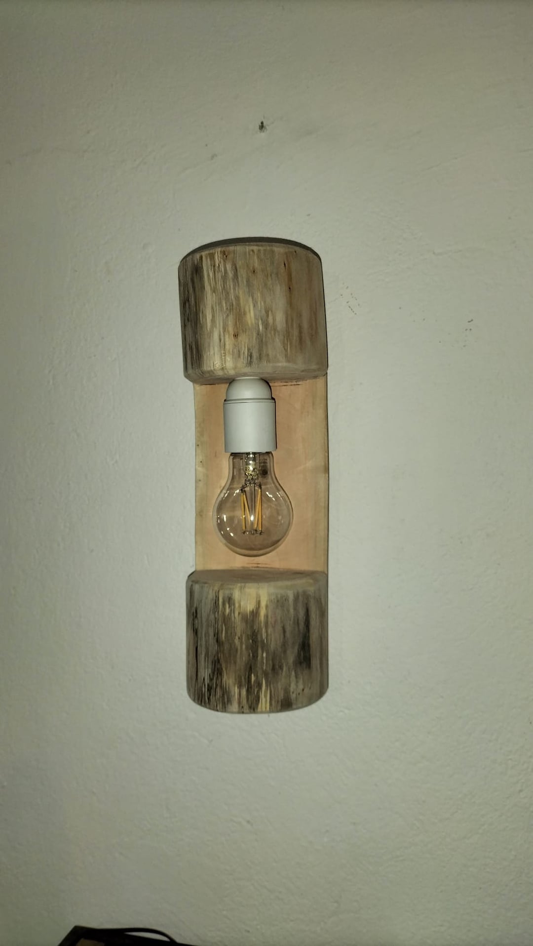 Wooden Wall Light, Wooden Wall Light, Driftwood Lamp, Driftwood Wall ...