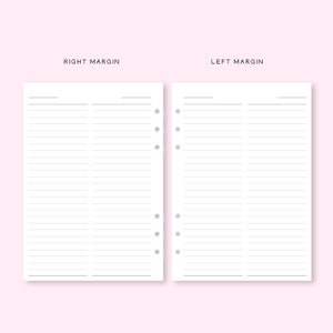 Printable Lined Columns Note Paper Insert Page,5mm,7mm,10mm,a5,a4,us ...