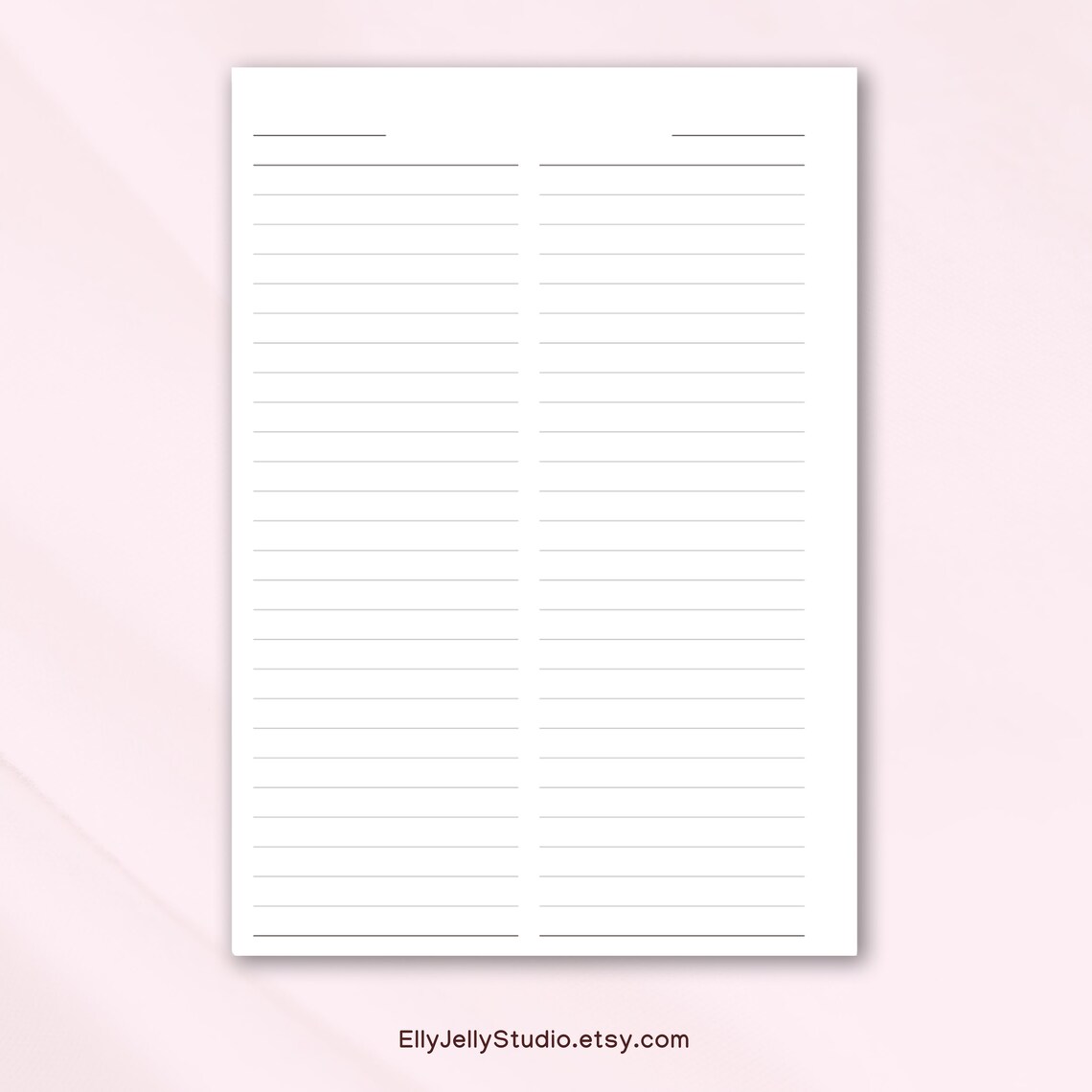 Printable Lined Columns Note Paper Insert Page,5mm,7mm,10mm,a5,a4,us ...