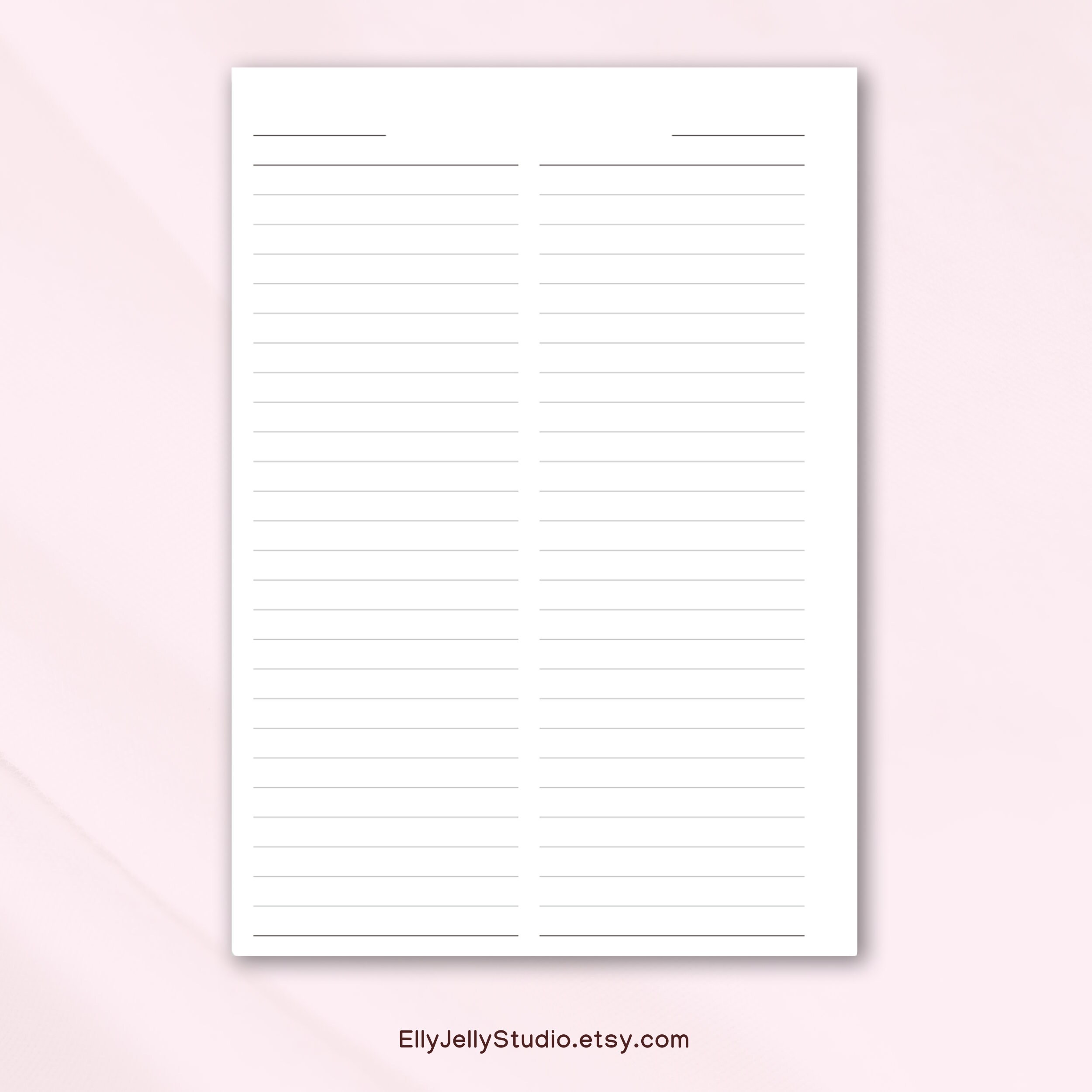 Printable Lined Columns Note Paper Insert Page,5mm,7mm,10mm,a5,a4,us ...