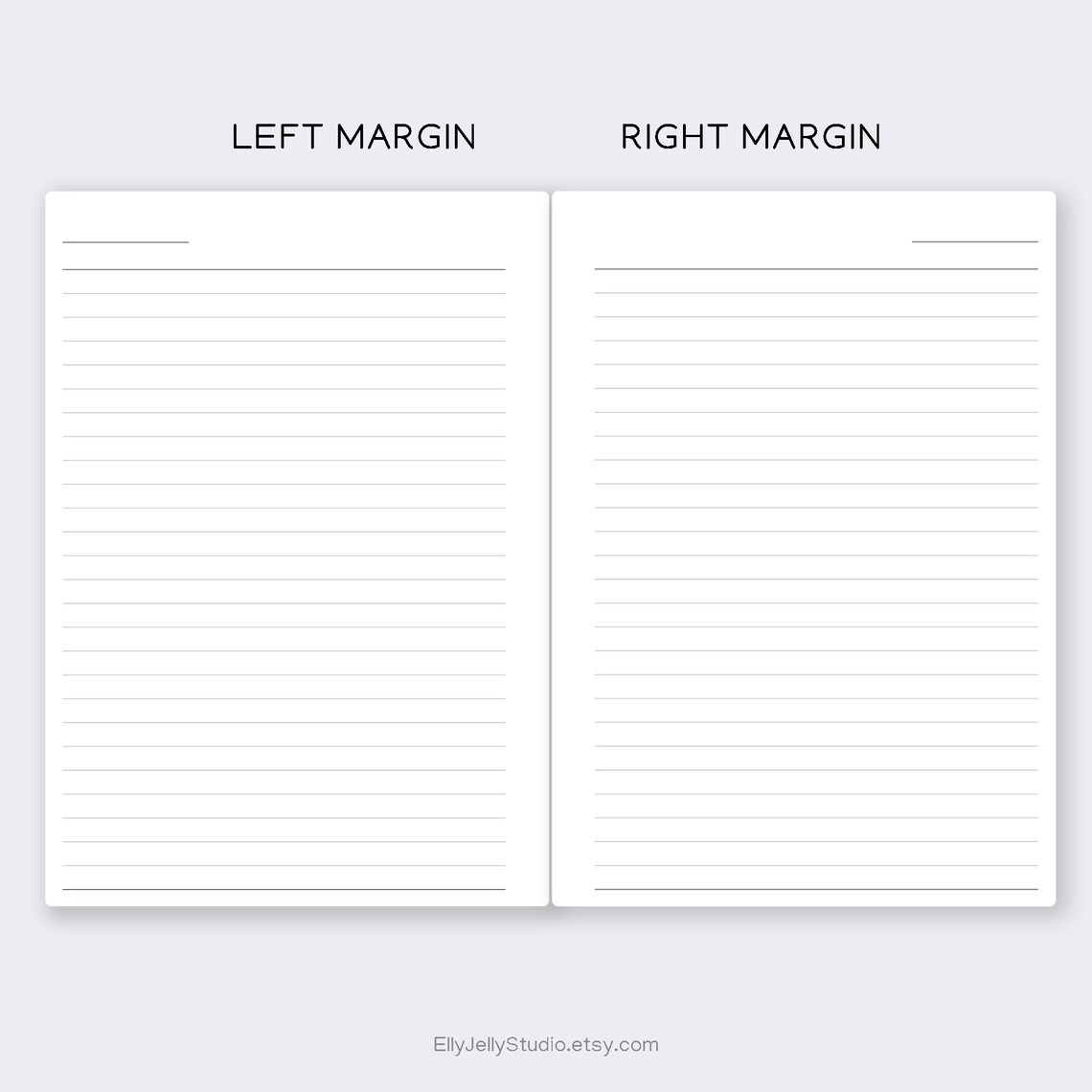 Printable Lined Notes Paper Insert Page,5mm,7mm,10mm,a5,a4,us Letter ...