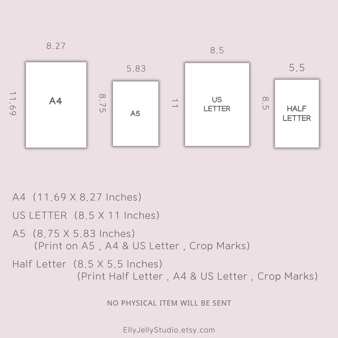 Printable Weekly Planner Insert: Week on Two Pages (A4, A5, Letter ...