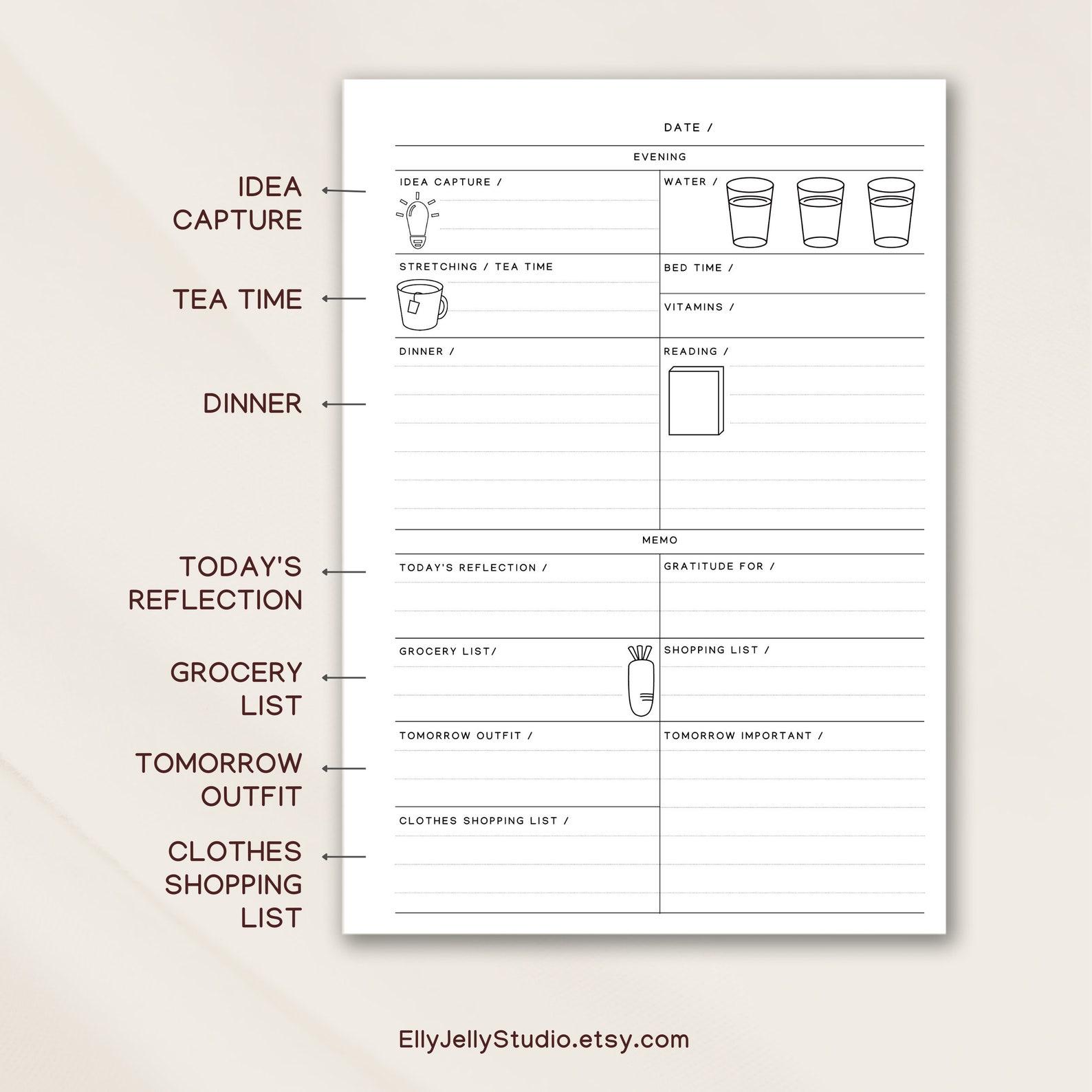 Daily Routine Planner Printable,daily Routine Check,morning Afternoon ...