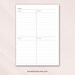 Printable Weekly Planner Insert: Lined Week on Two Pages (PDF) - Etsy