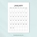 Printable 2023 Monthly Calendar Template A5/a4/a3/letter ,year at a ...