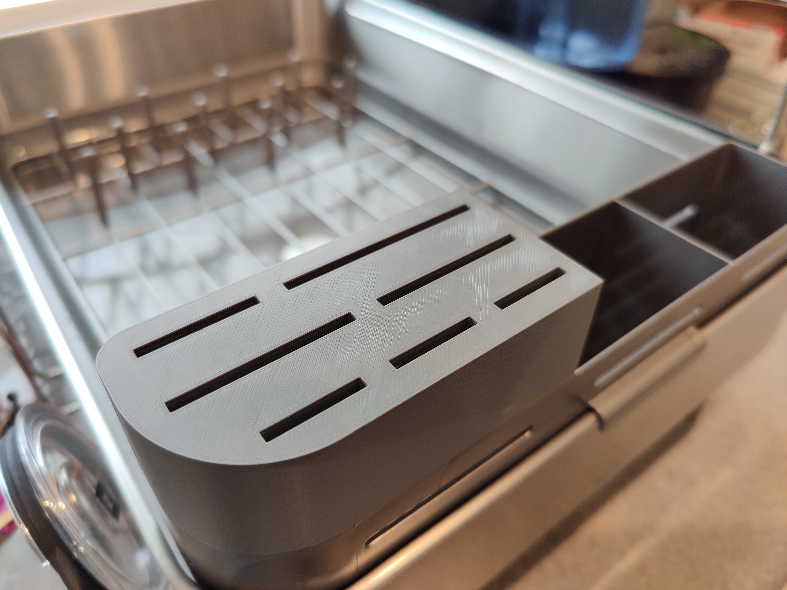 Simple Human 3D Printed Knife Block (fits Current Model Dish Drainer ...