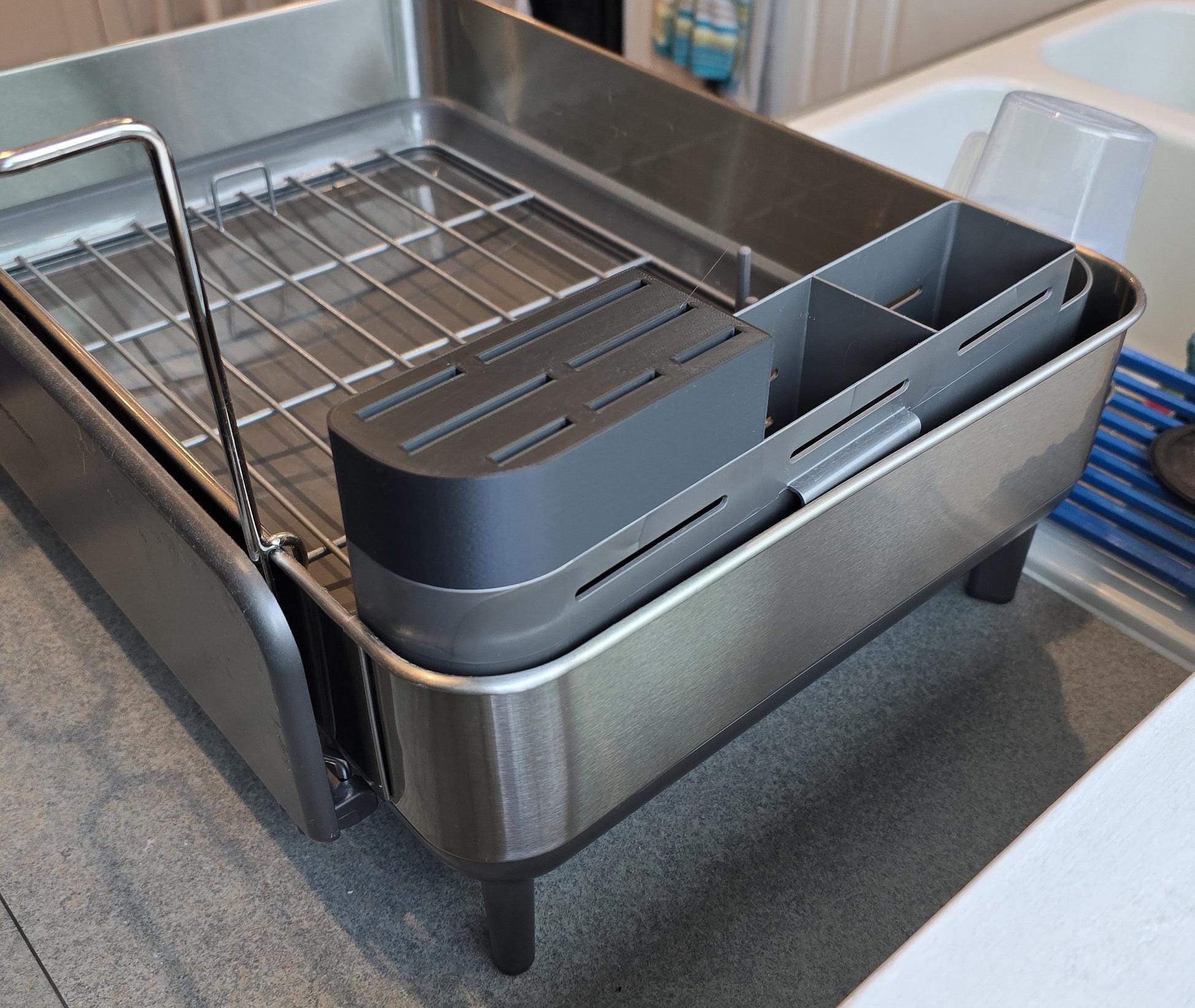 Simple Human 3D Printed Knife Block (fits Current Model Dish Drainer ...