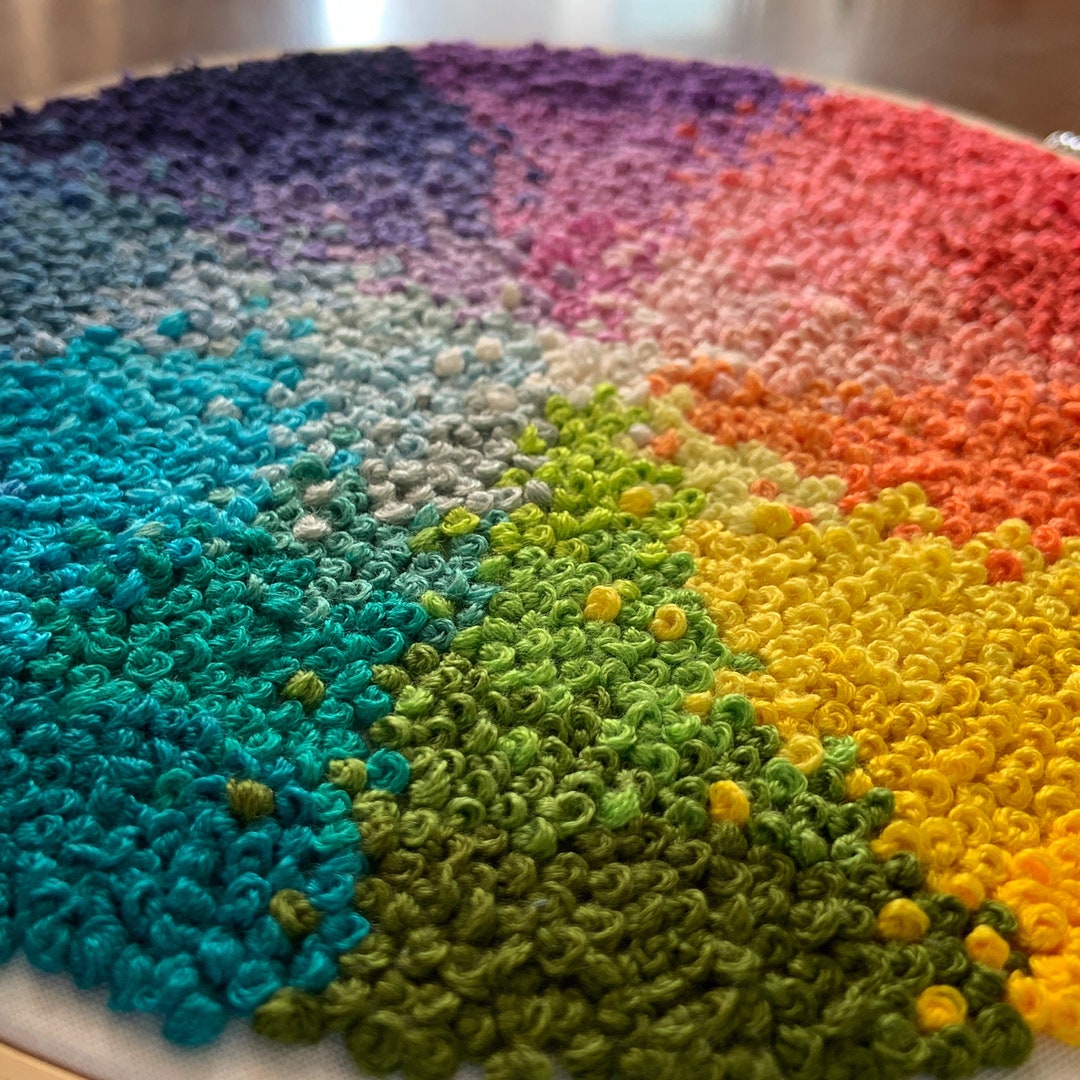 Color Wheel Embroidery - Etsy
