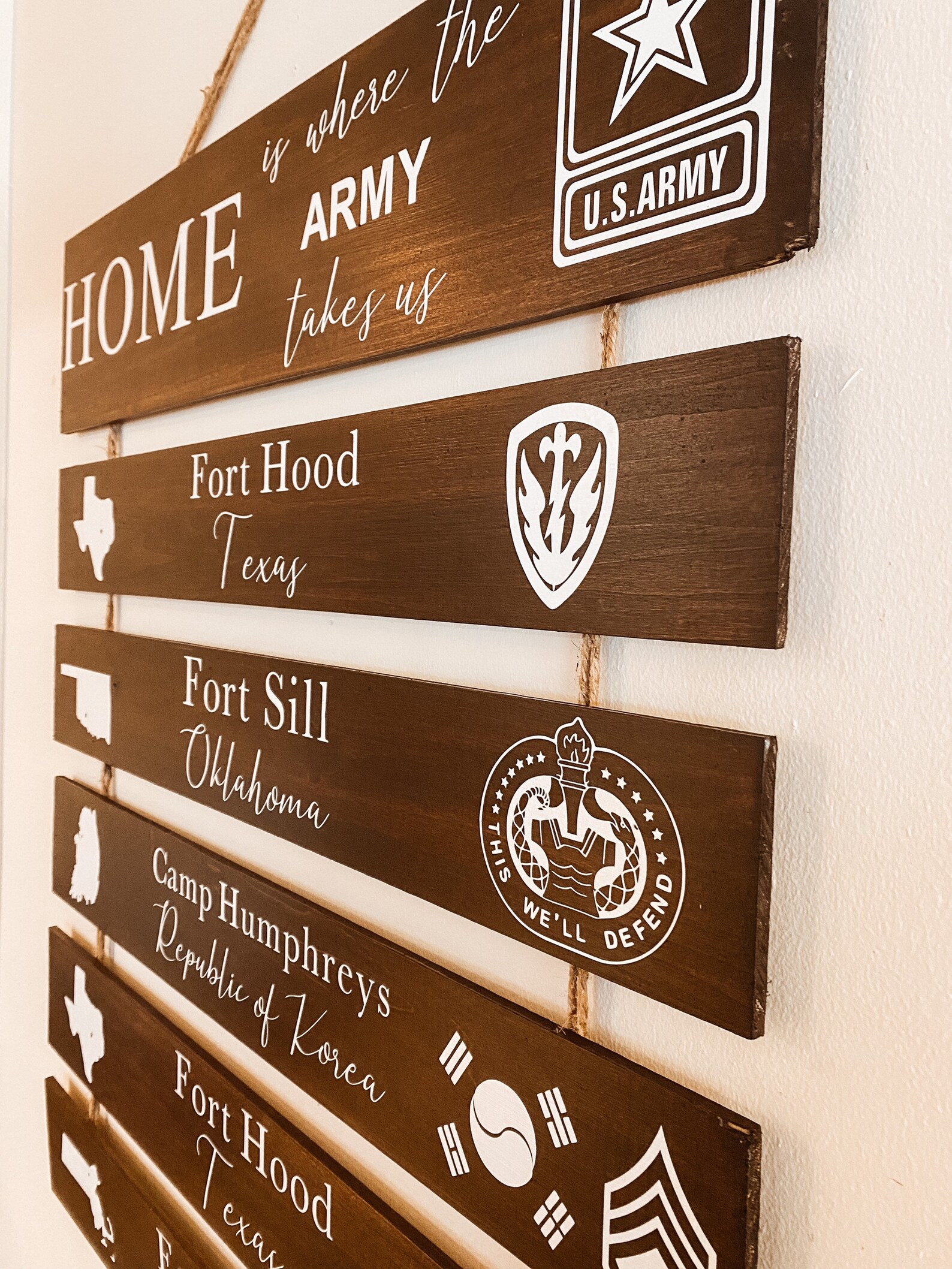 Home is Where the Army Sends Us Sign - Etsy