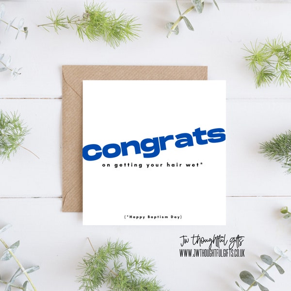 Funny Baptism Card - Etsy