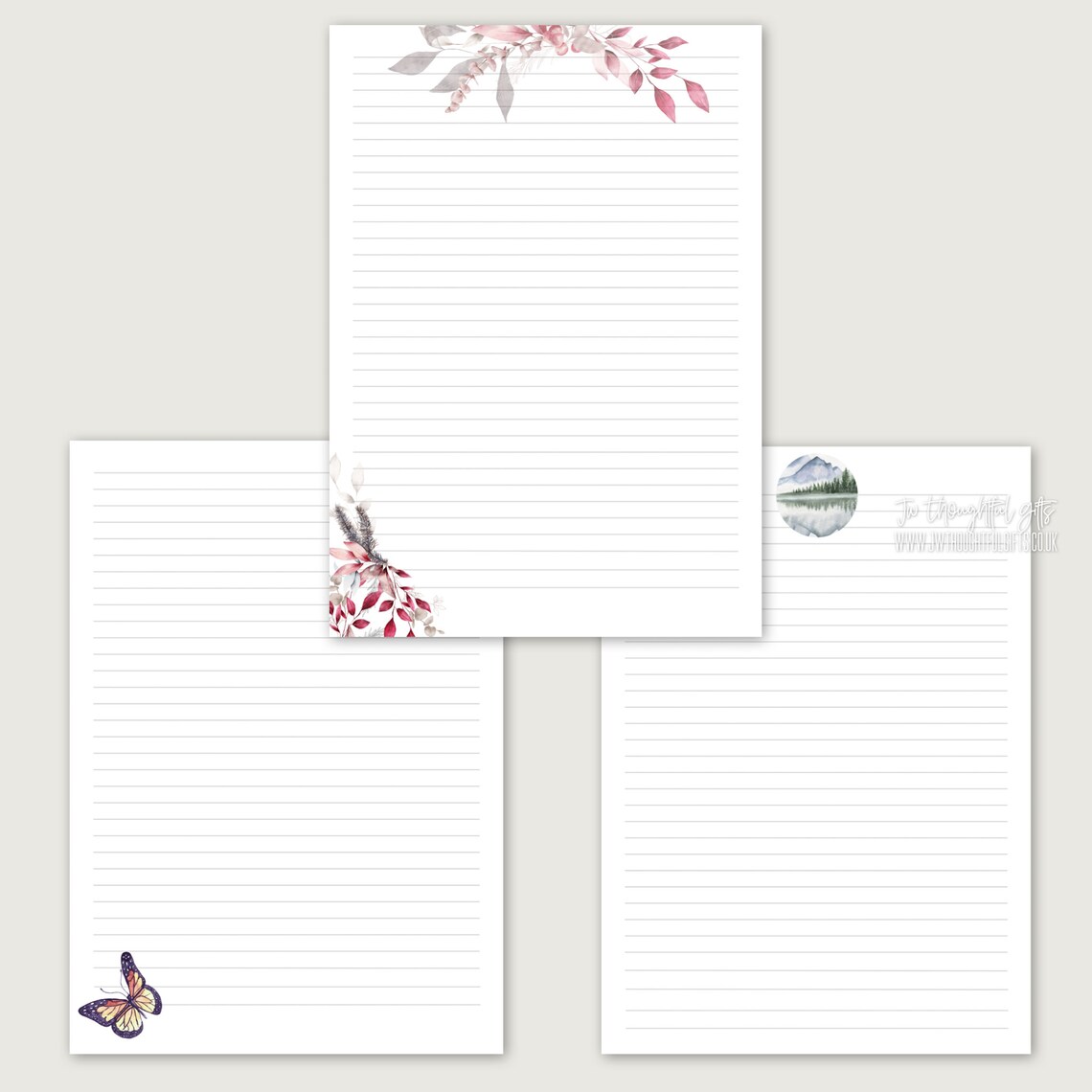 12 Printable A4 Lined Letter Writing Sheets JW Ministry - Etsy UK