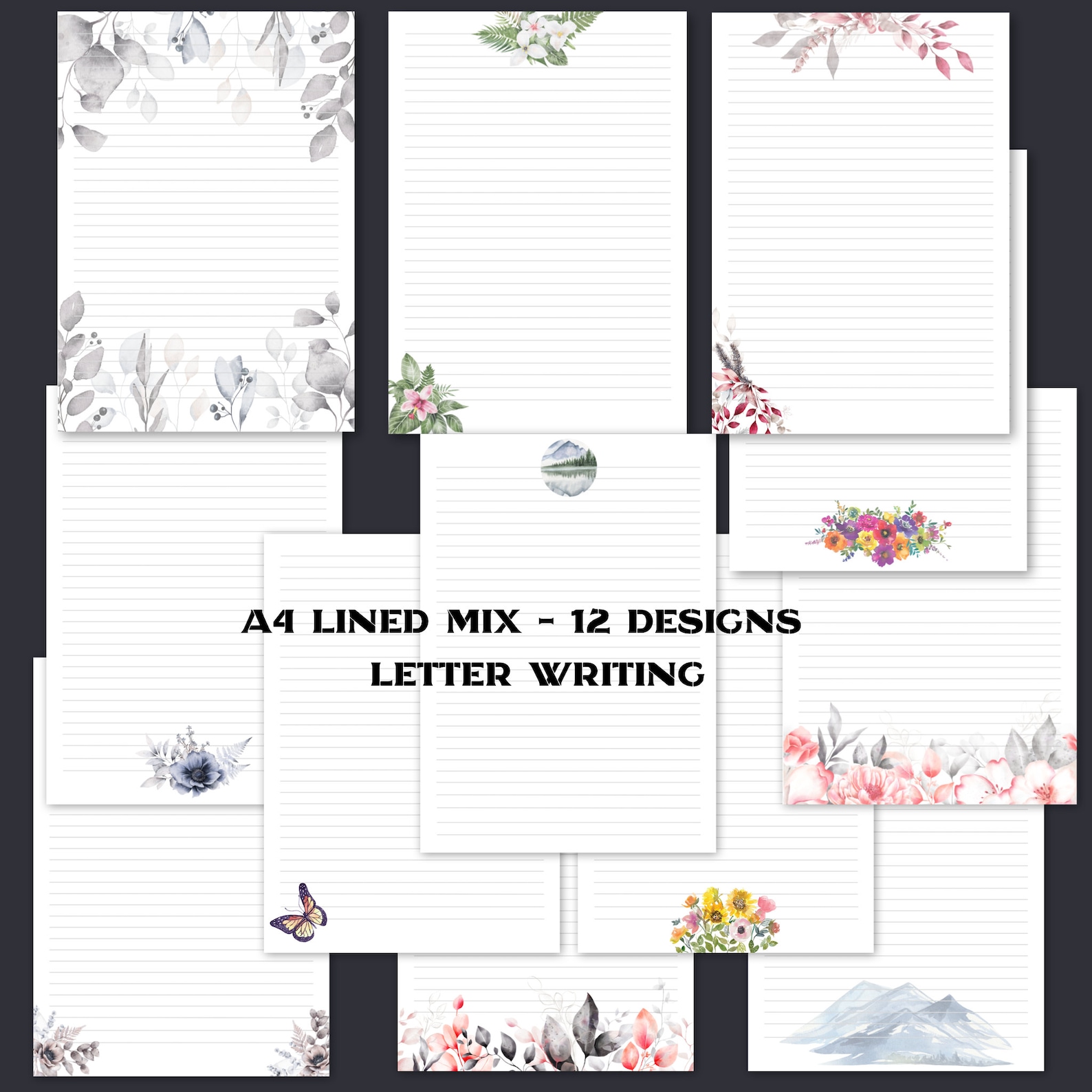 12 Printable A4 Lined Letter Writing Sheets JW Ministry - Etsy UK