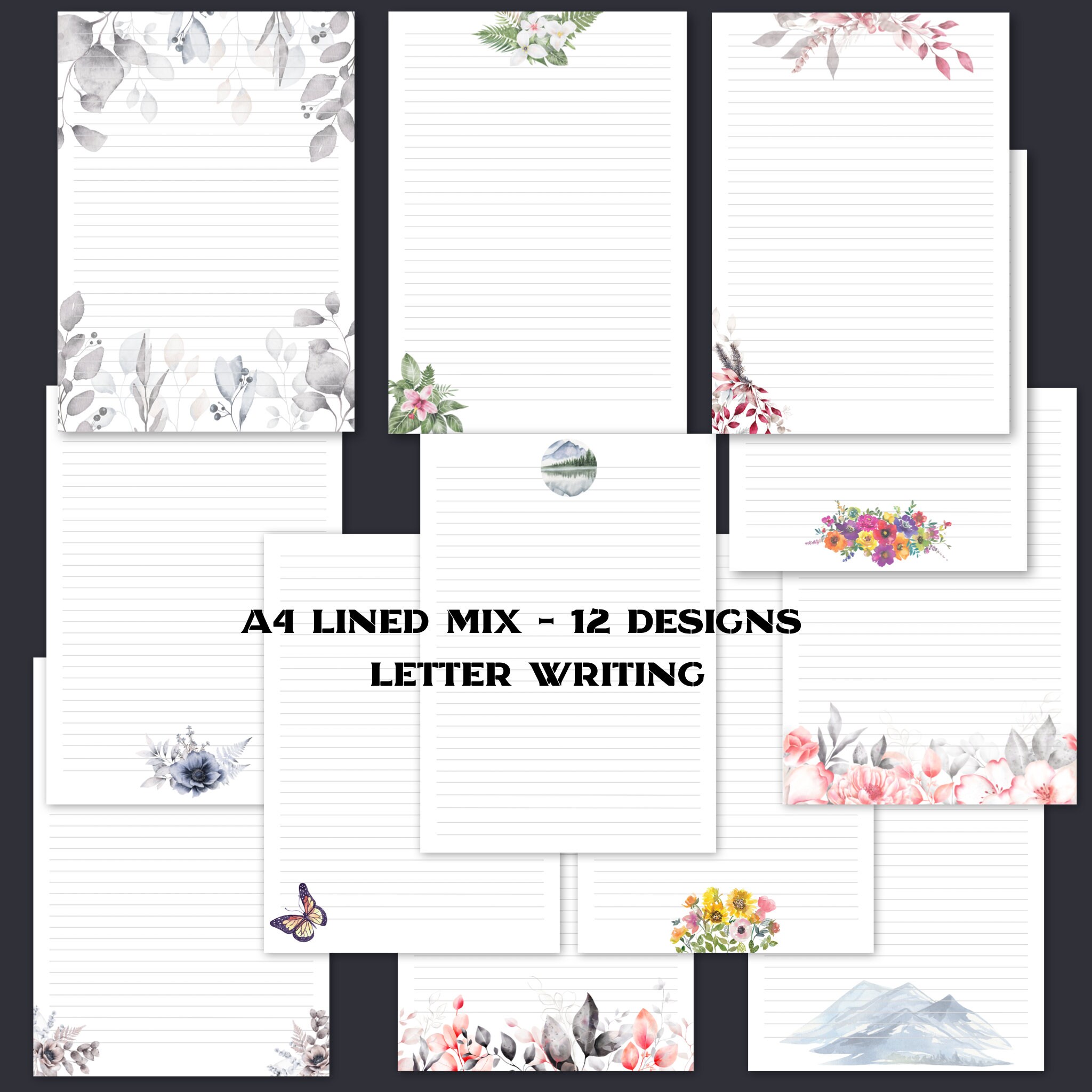 12 Printable A4 Lined Letter Writing Sheets JW Ministry - Etsy UK