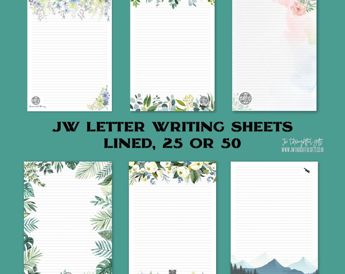 JW Ministry Letter Writing Paper - Dispatched Within 3 Working Days ...