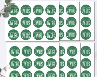 Jw.org Round Label, 72 Stickers, Please Visit Jw.org to Access a Free ...
