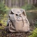 Women Rucksack in Camel Colour Roll-top Rucksack for Everyday Adventure ...