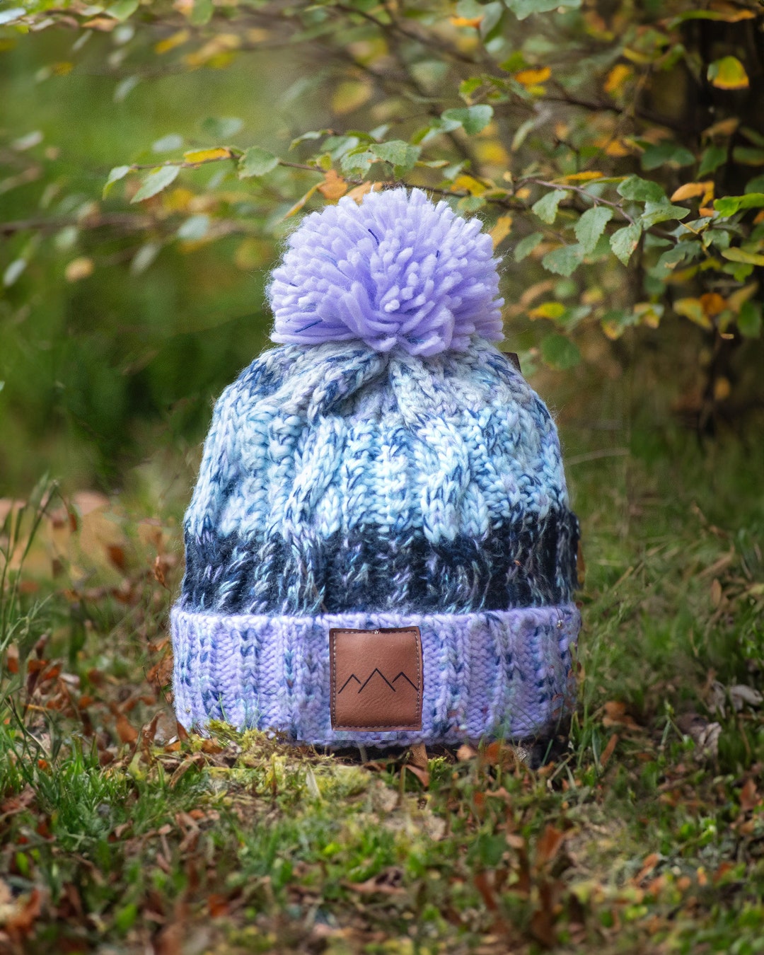 Purple Winter Hat for Nature Enthusiasts - Bobble Eco Friendly Winter ...