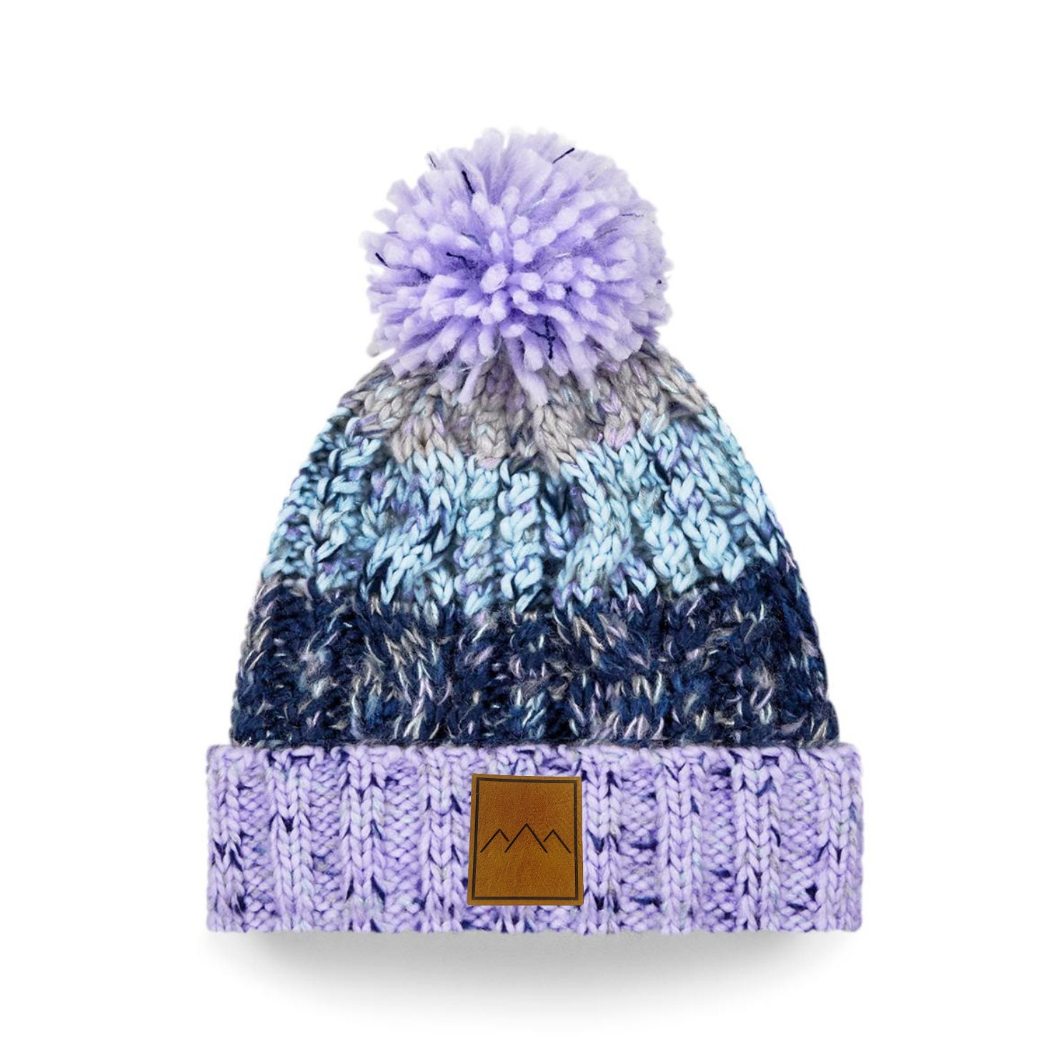 Purple Winter Hat for Nature Enthusiasts Bobble Eco Friendly Winter ...