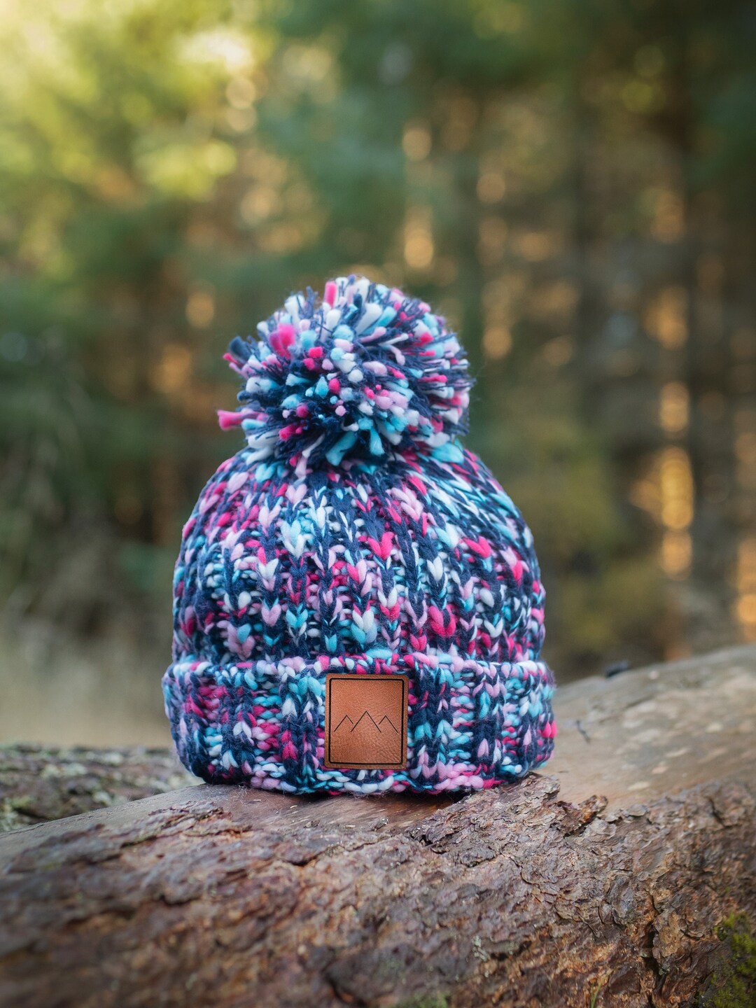 Winter Hat - Colourful Beanie - Pink - Blue - Eco-friendly ...