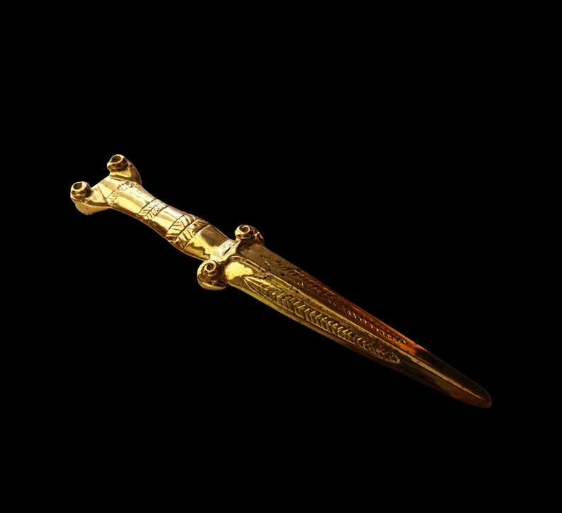 Collectible Ritual Dagger Golden Ceremonial Dagger With Frog | Etsy