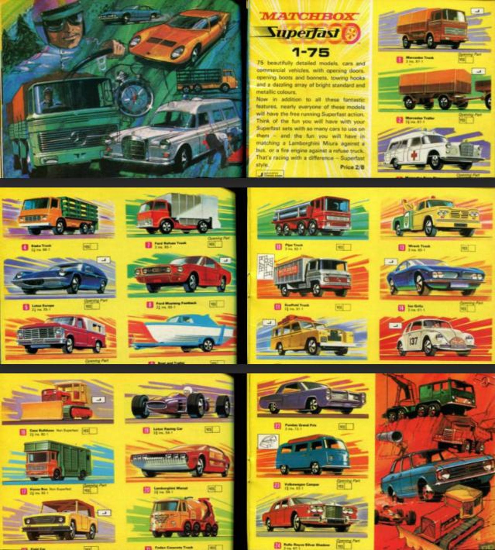 MATCHBOX Lesney 1970 Catalogue - SUPERFAST Diecast Cars Retro Toy ...