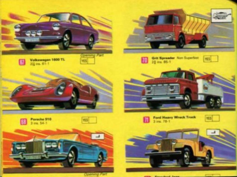 MATCHBOX Lesney 1970 Catalogue - SUPERFAST Diecast Cars Retro Toy ...