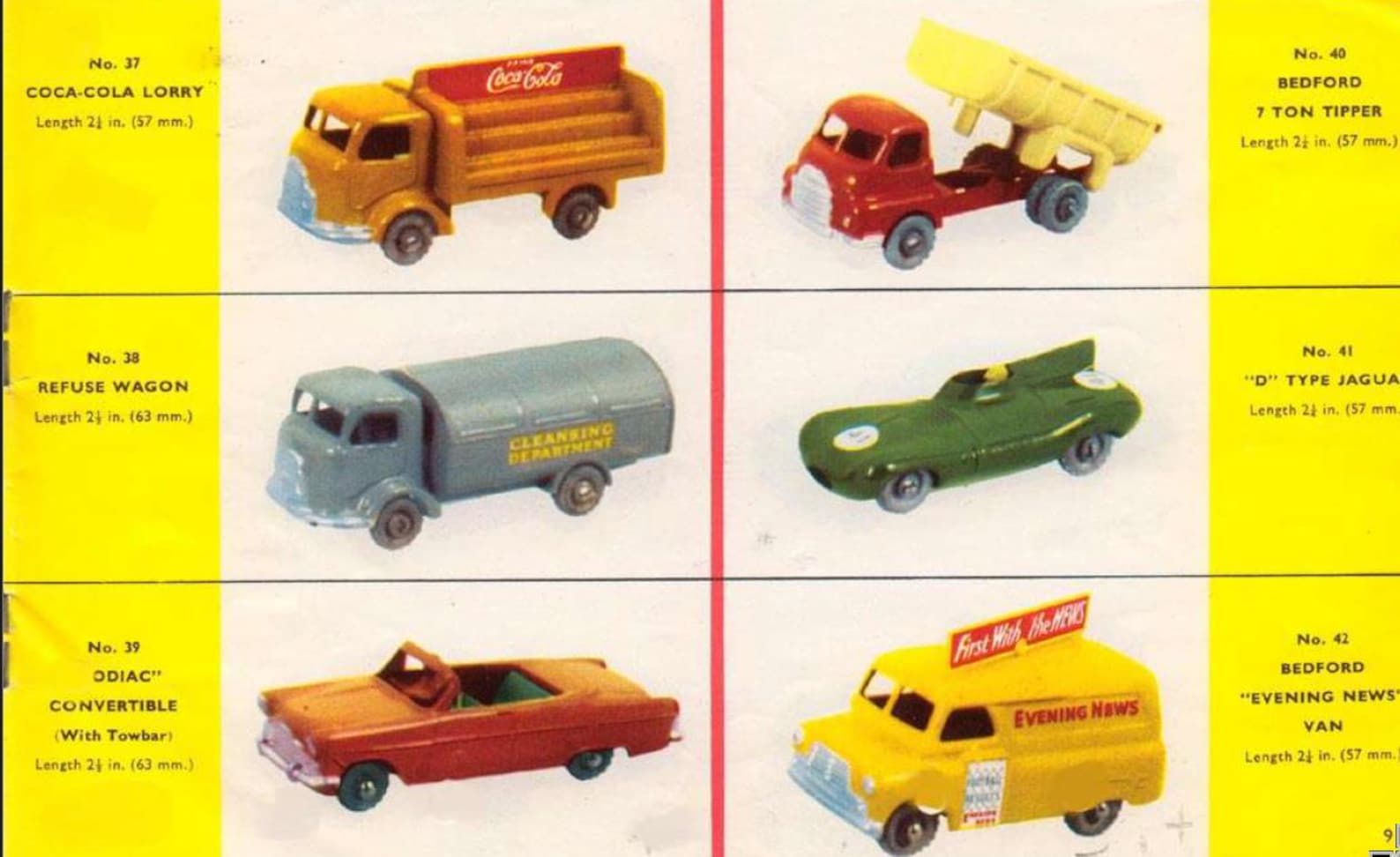 MATCHBOX Moko Lesney 1958 Catalogue - Diecast Cars Retro Toy Collectors ...