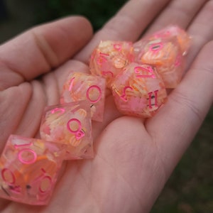 Dnd Dice Set Hot Air Balloon Pastel Sakura Flower Sprinkles Dungeons ...