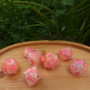 Dnd Dice Set Hot Air Balloon Pastel Sakura Flower Sprinkles Dungeons ...