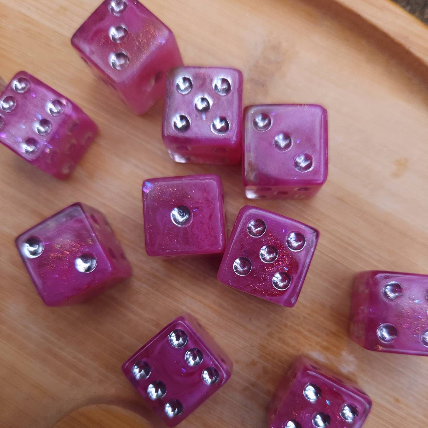 D6 Dice Set Heart Fire Set Table Top Gaming Dungeons and - Etsy