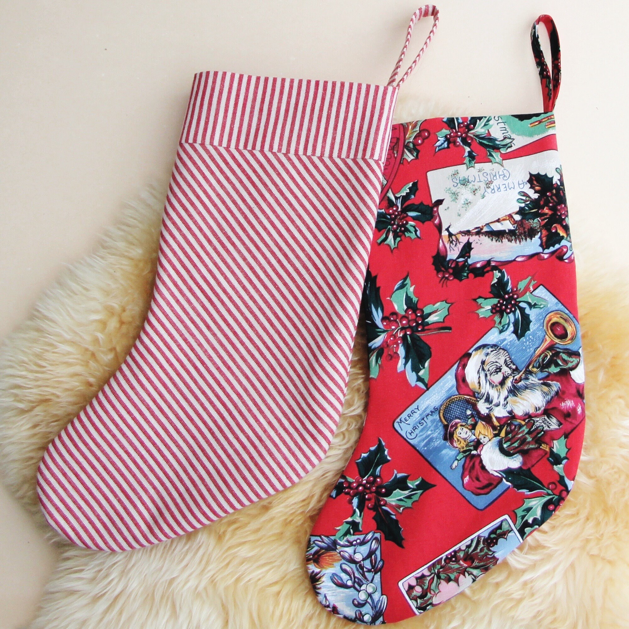 Christmas Stocking Pattern Easy PDF Sewing Pattern for - Etsy