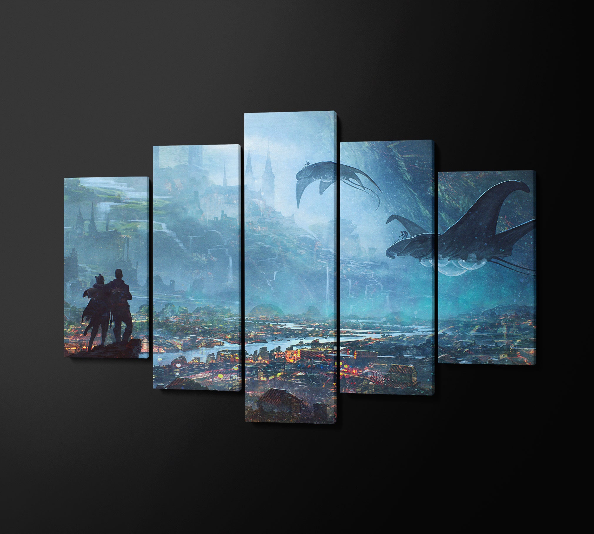 Fantasy World Design Interior Horizontal Print Magic Wall - Etsy