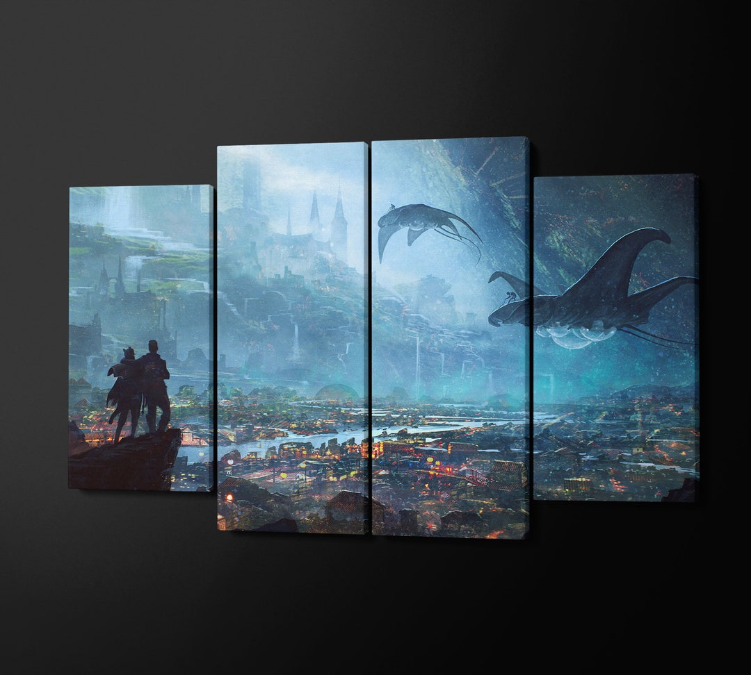 Fantasy World Design Interior Horizontal Print Magic Wall - Etsy