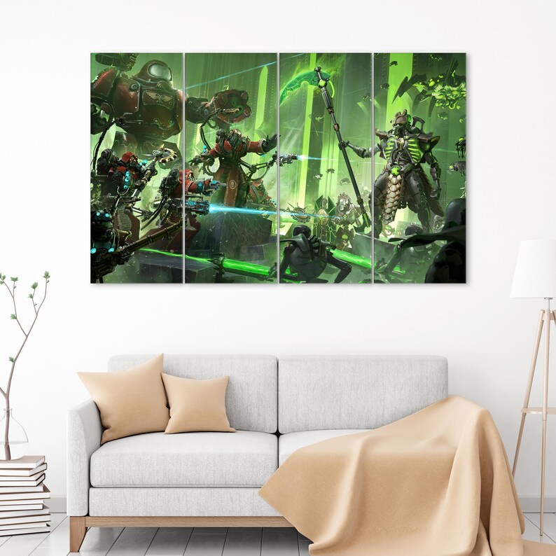 Necrons Vs Adeptus Mechanicus, Warhammer 40k Canvas, Wh40k Print, WH ...