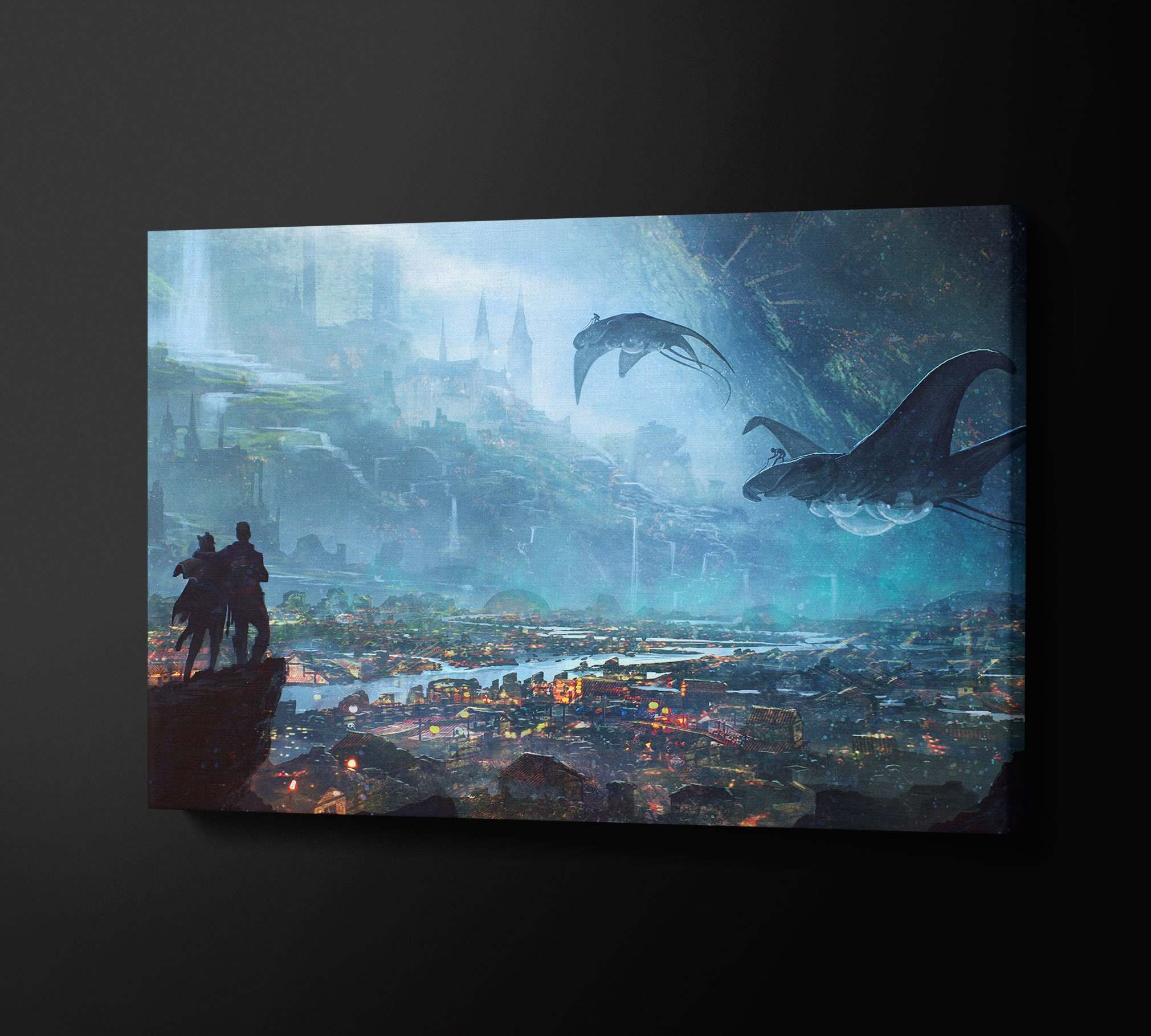 Fantasy World Design Interior Horizontal Print Magic Wall - Etsy