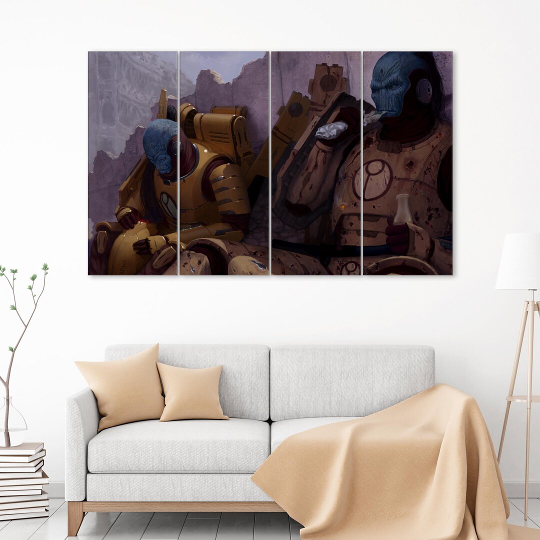 Tau Soldiers, Warhammer 40k Print, Wh40k Print, WH Wall Art, Xenos Army ...