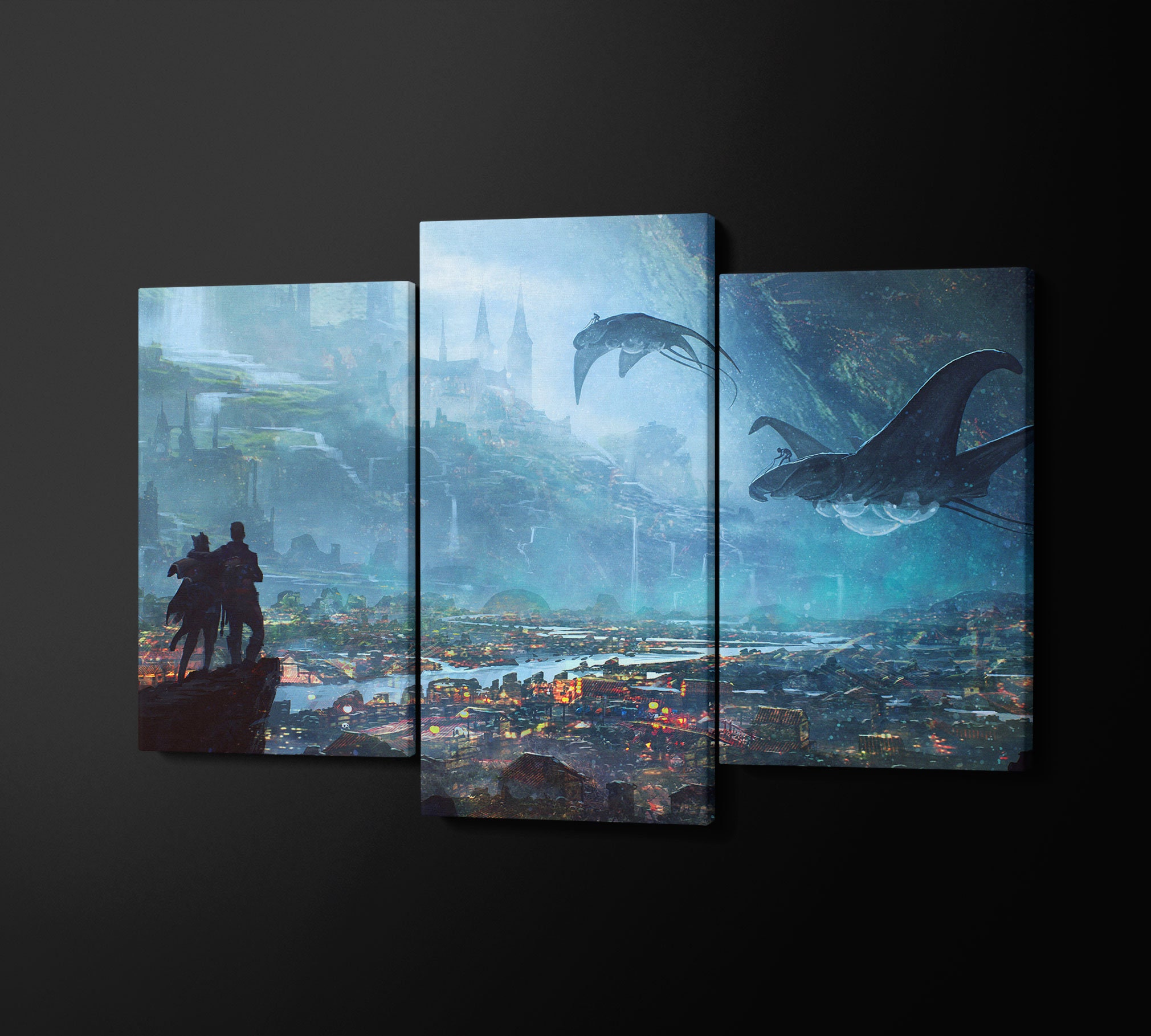 Fantasy World Design Interior Horizontal Print Magic Wall - Etsy