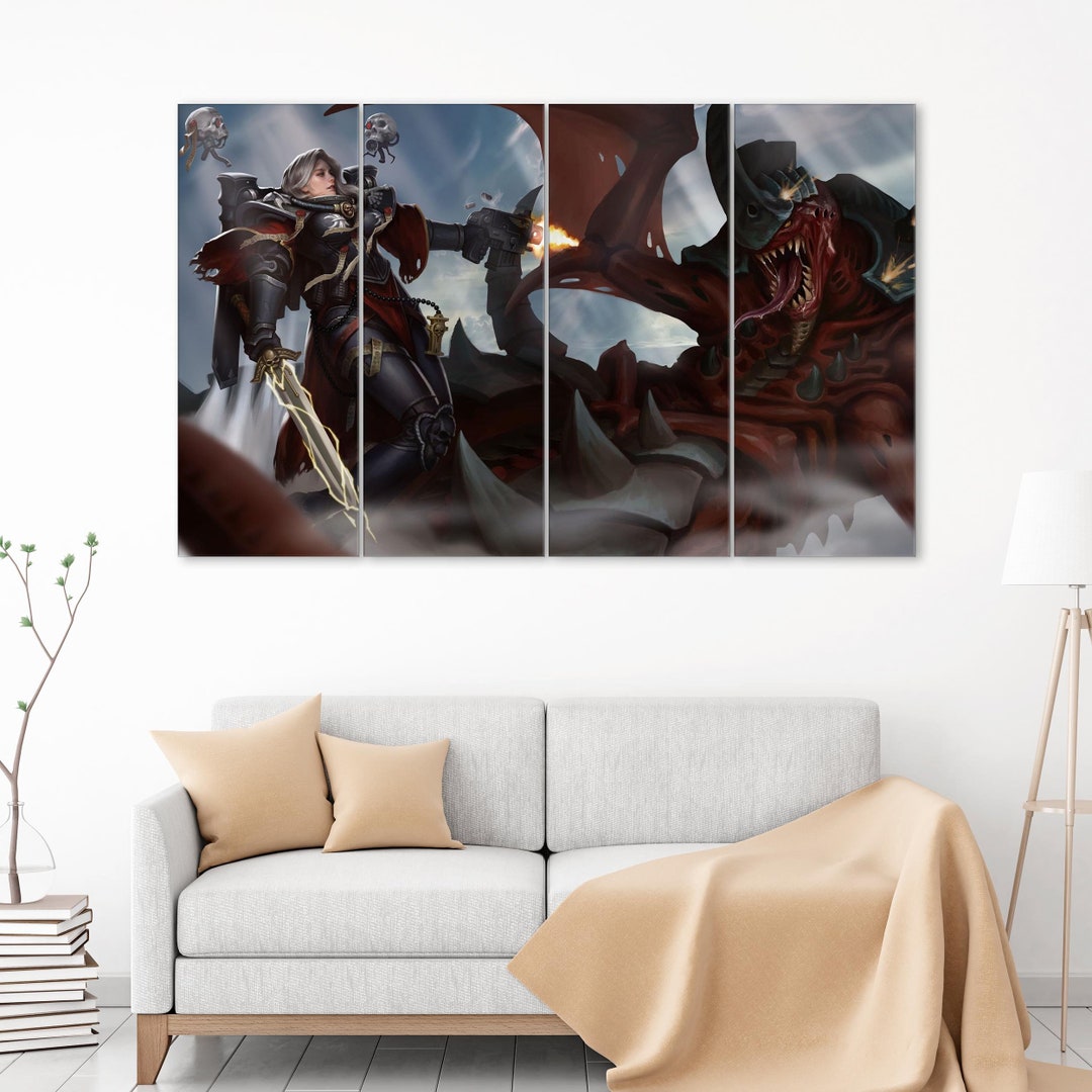 Inquisitor & Tyranid, Wh40k Print, WH Wall Art, Warhammer 40k Print ...