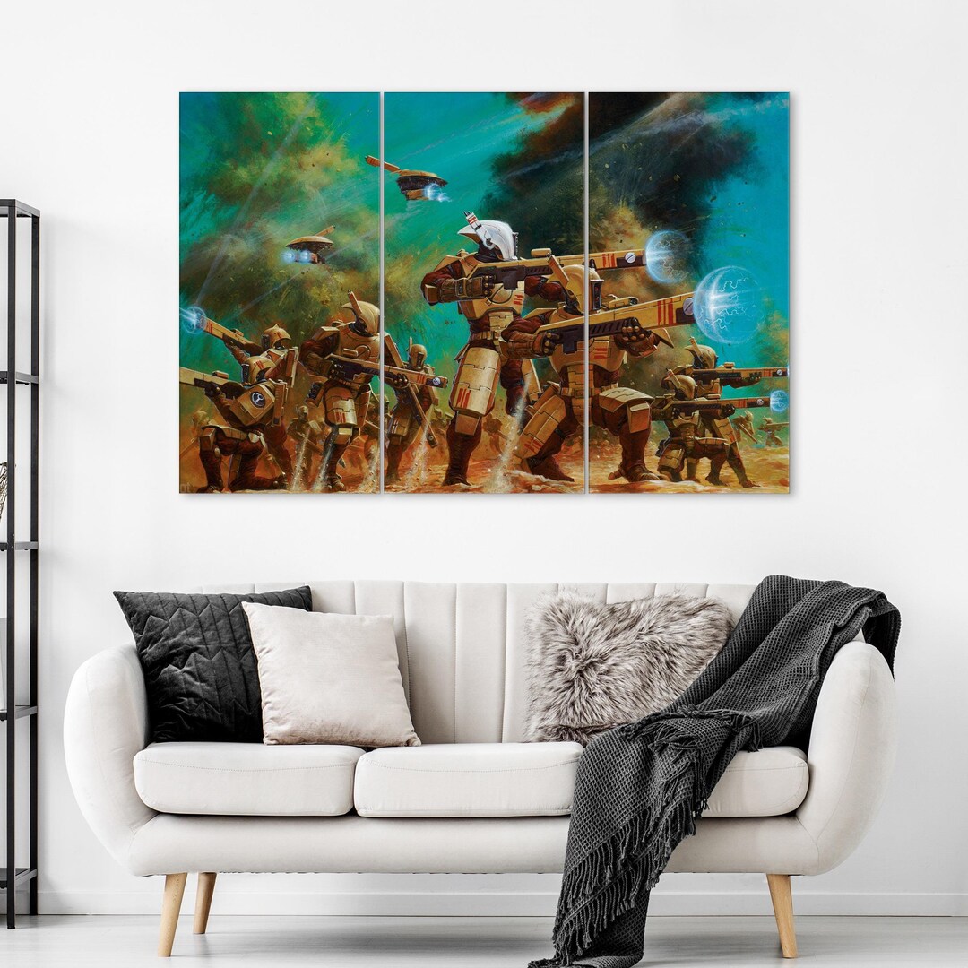 Fire Wariors Team, Warhammer 40k Print, Wh40k Print, WH Wall Art, Xenos ...